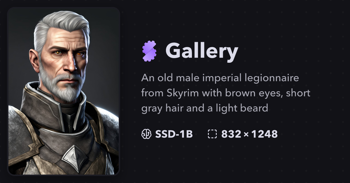 "An old male imperial legionnaire from..." | Gallery | Stablecog