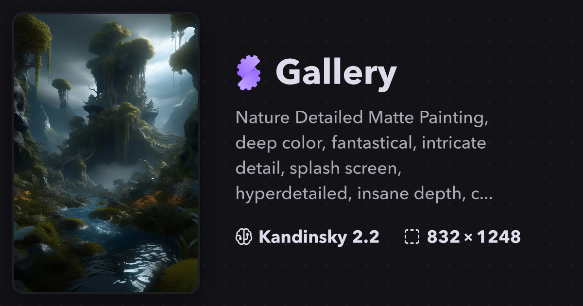 "Nature Detailed Matte Painting, deep ..." | Gallery | Stablecog