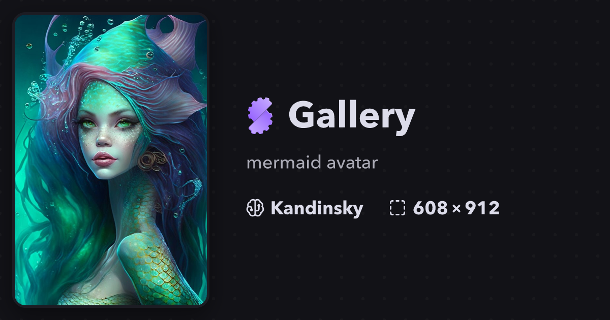 "mermaid avatar" | Gallery | Stablecog