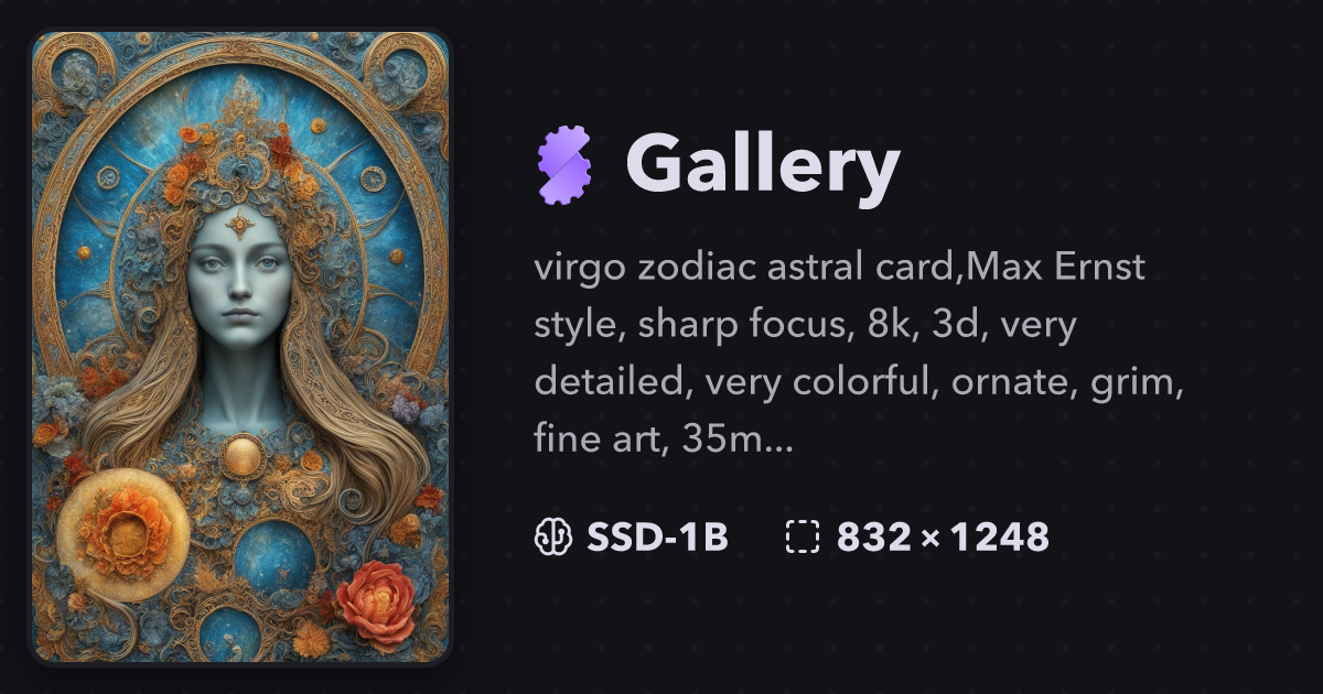 "virgo zodiac astral card,Max Ernst st..." | Gallery | Stablecog