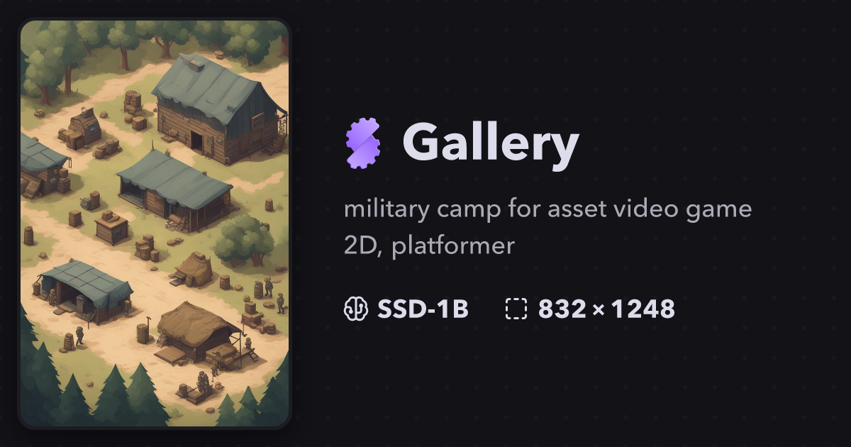 "military camp for asset video game 2D..." | Gallery | Stablecog