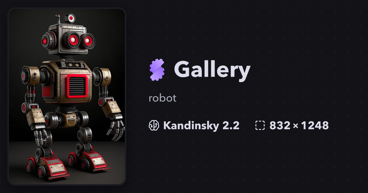 "robot" | Gallery | Stablecog