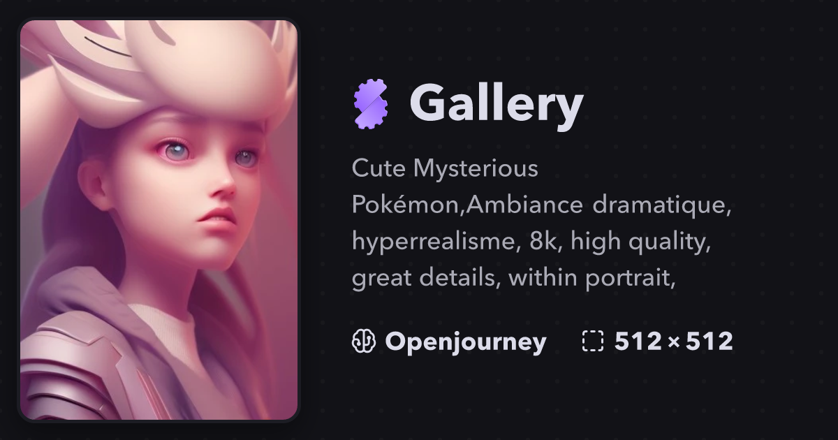 "Cute Mysterious Pokémon,Ambiance dram..." | Gallery | Stablecog