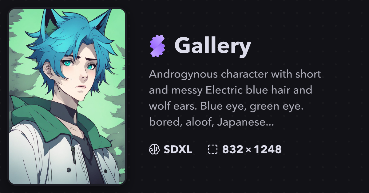 "Androgynous character with short and ..." | Gallery | Stablecog