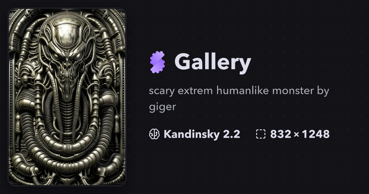 "scary extrem humanlike monster by giger" | Gallery | Stablecog
