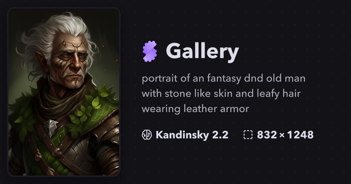 "portrait of an fantasy dnd old man wi..." | Gallery | Stablecog