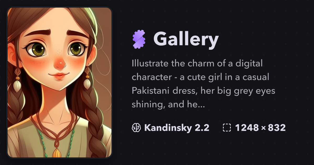 "Illustrate the charm of a digital cha..." | Gallery | Stablecog