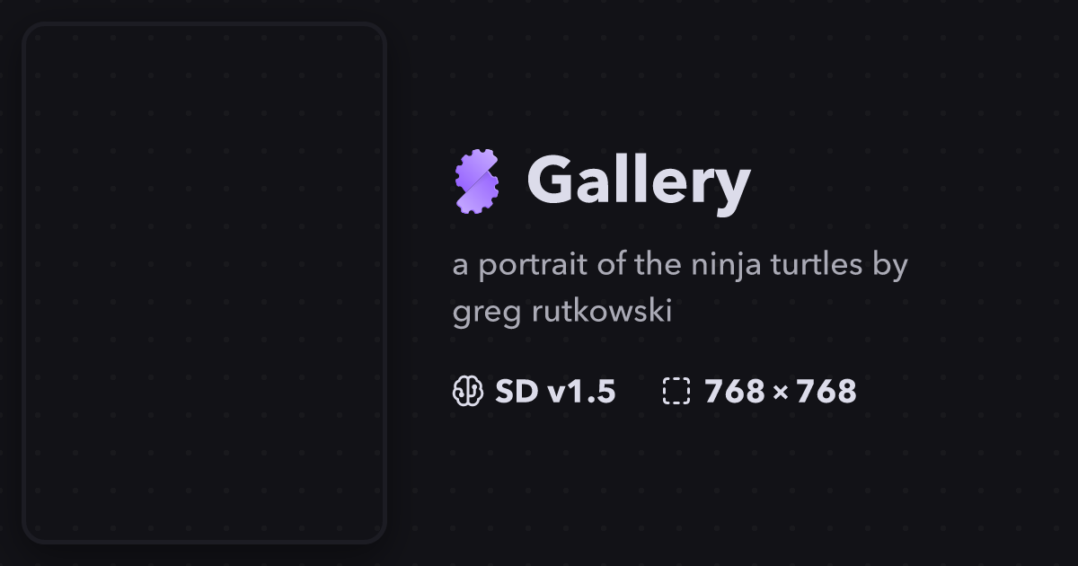 "a portrait of the ninja turtles by gr..." | Gallery | Stablecog