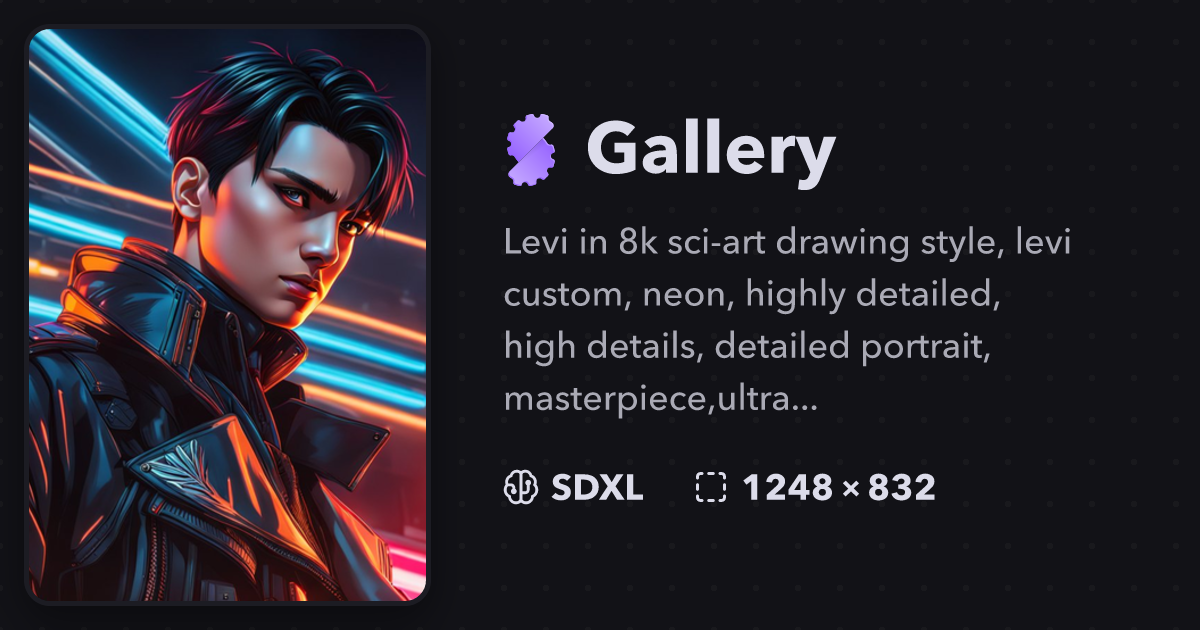 "Levi in 8k sci-art drawing style, lev..." | Gallery | Stablecog