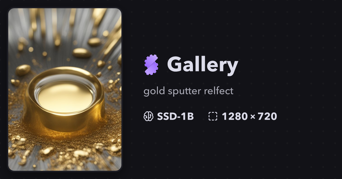"gold sputter relfect" | Gallery | Stablecog