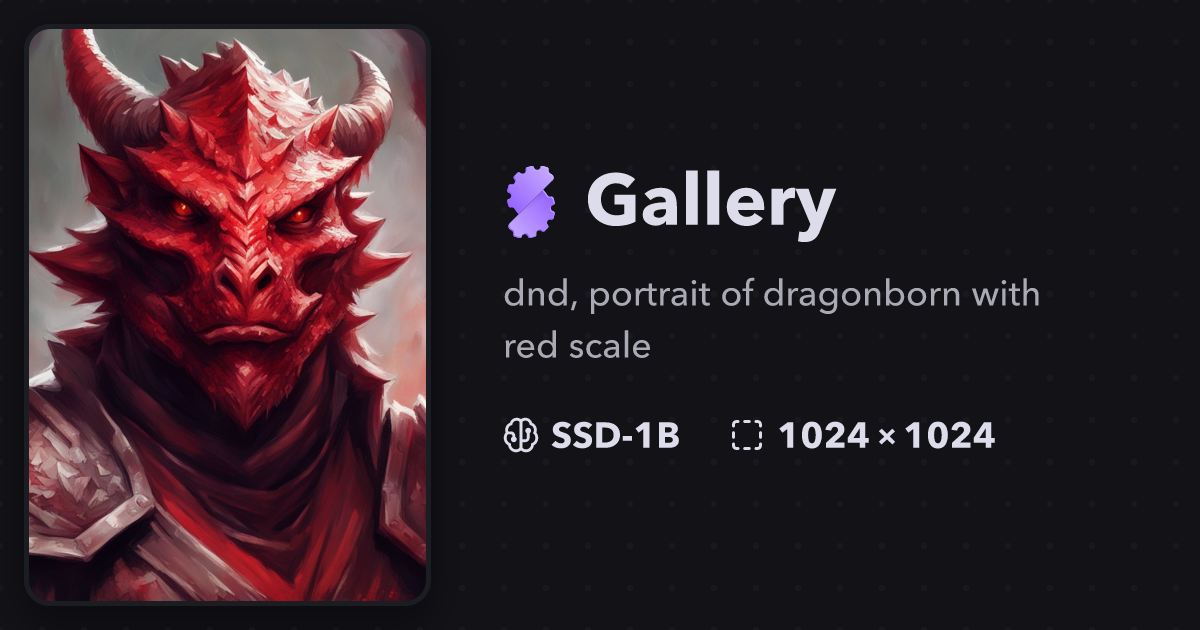"dnd, portrait of dragonborn with red ..." | Gallery | Stablecog