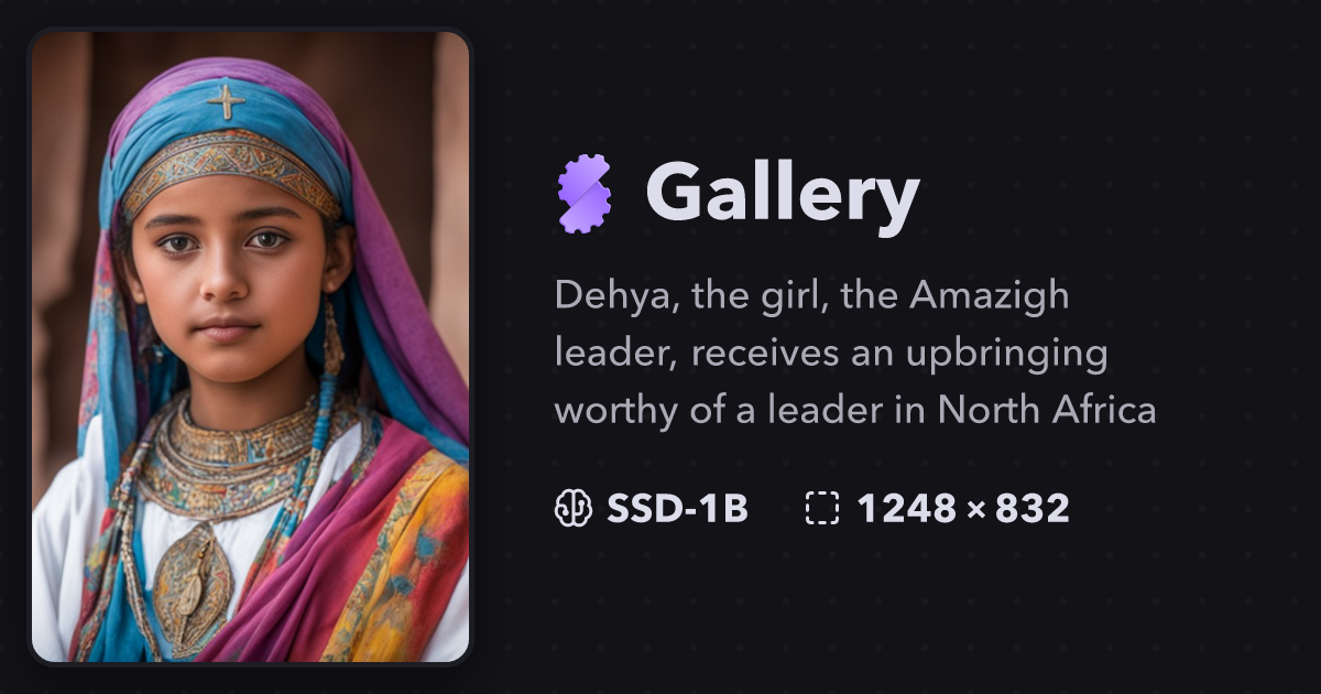 "Dehya, the girl, the Amazigh leader, ..." | Gallery | Stablecog