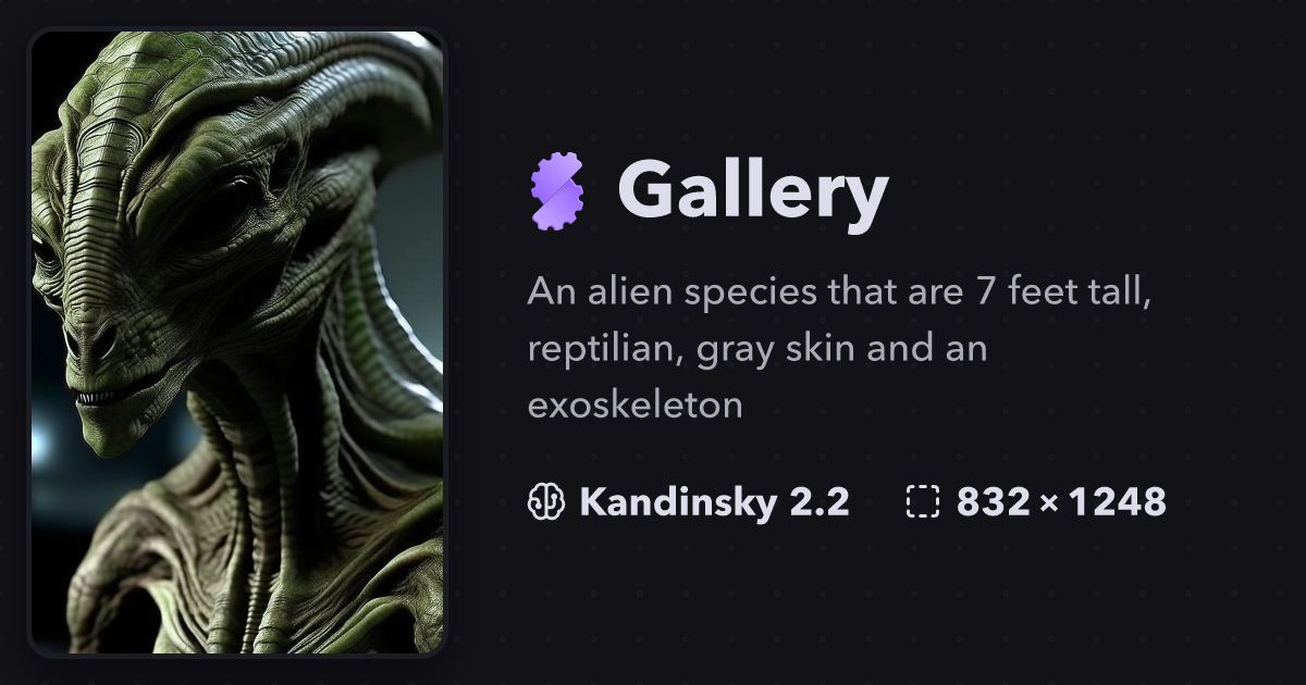 "An alien species that are 7 feet tall..." | Gallery | Stablecog