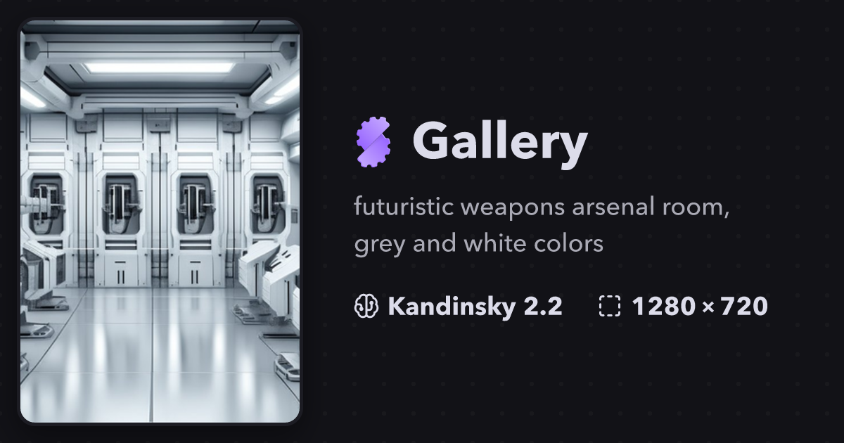 "futuristic weapons arsenal room, grey..." | Gallery | Stablecog