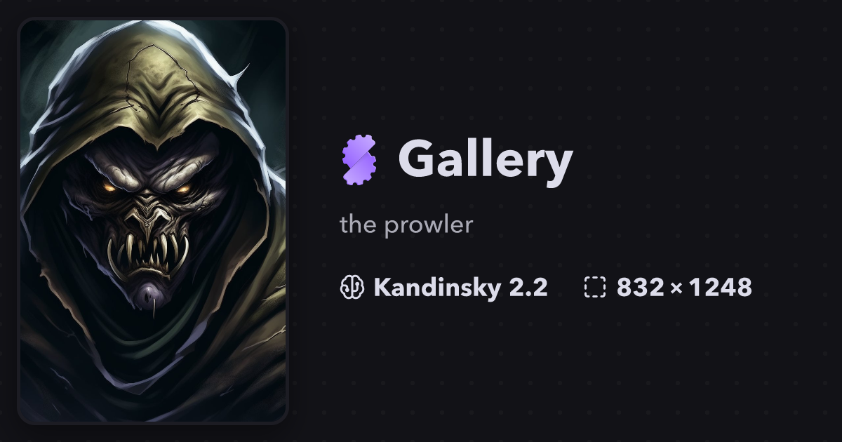 "the prowler" | Gallery | Stablecog