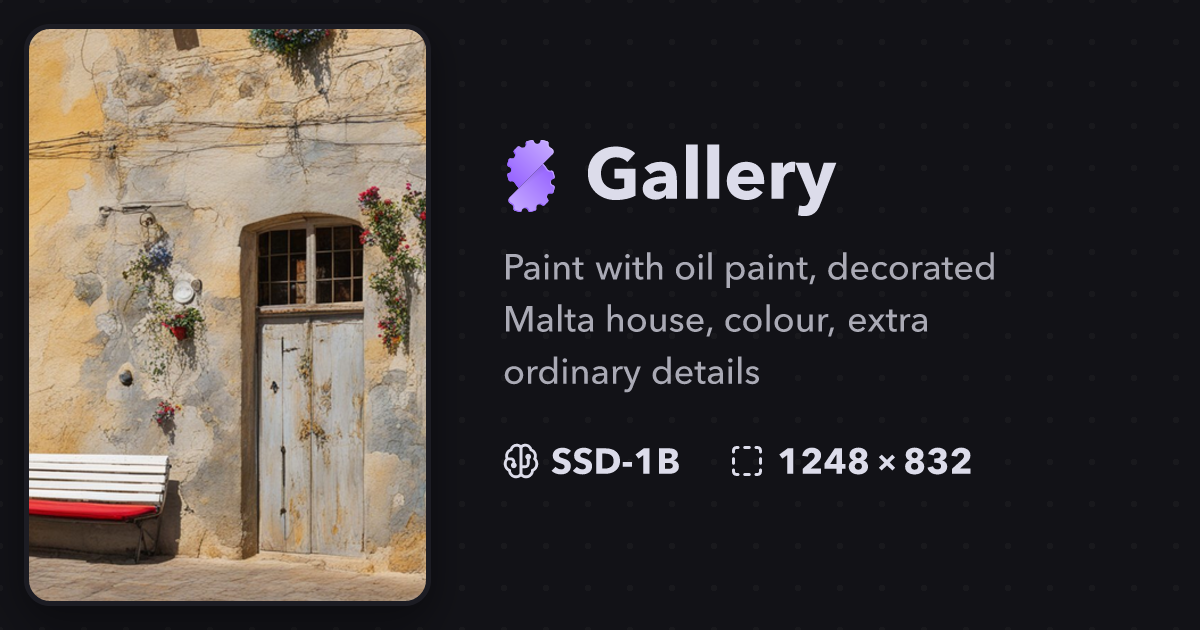 "Paint with oil paint, decorated Malta..." | Gallery | Stablecog
