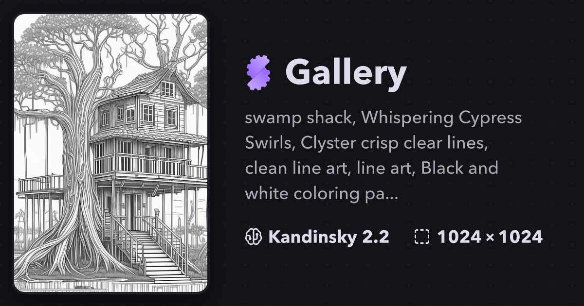 "swamp shack, Whispering Cypress Swirls, ..." | Gallery | Stablecog