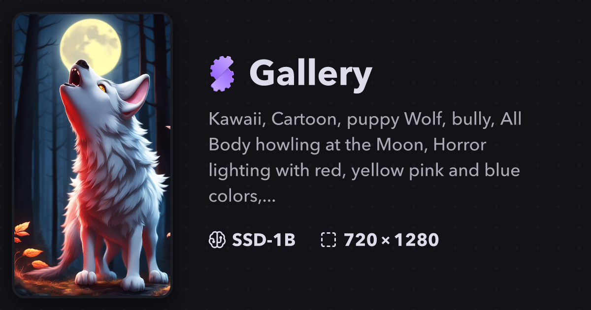 "Kawaii, Cartoon, puppy Wolf, bully, A..." | Gallery | Stablecog