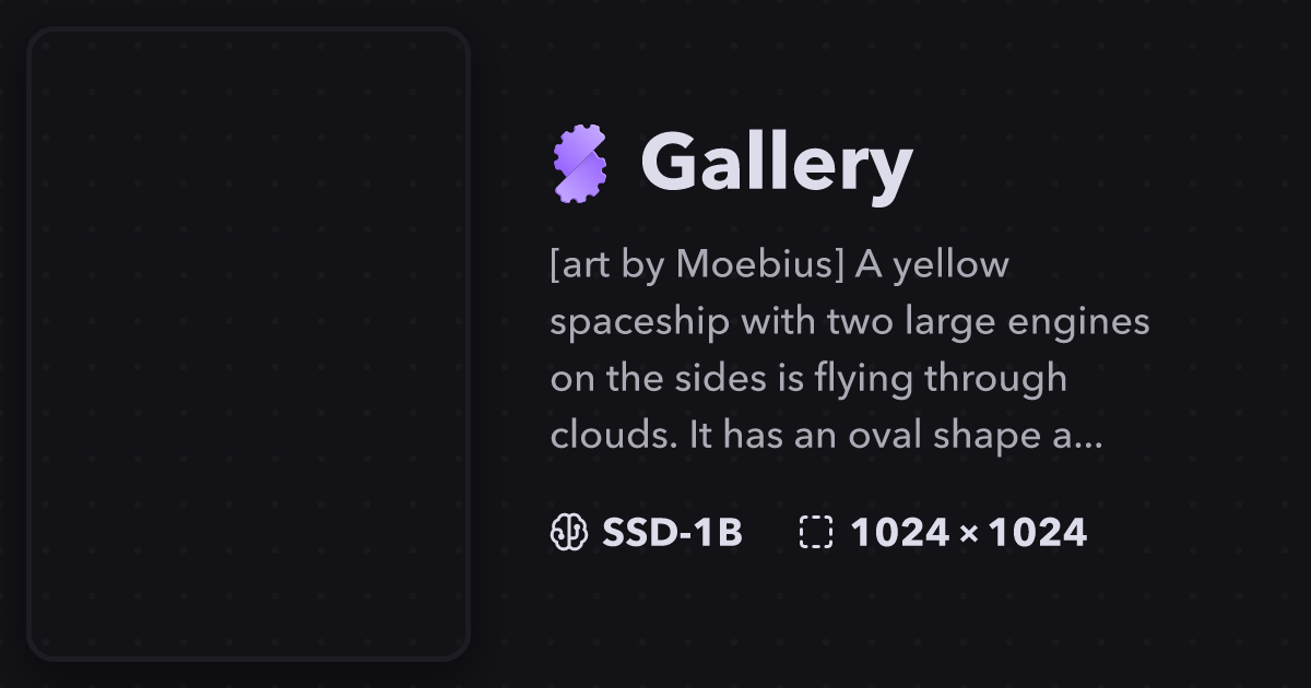 "[art by Moebius] A yellow spaceship w..." | Gallery | Stablecog