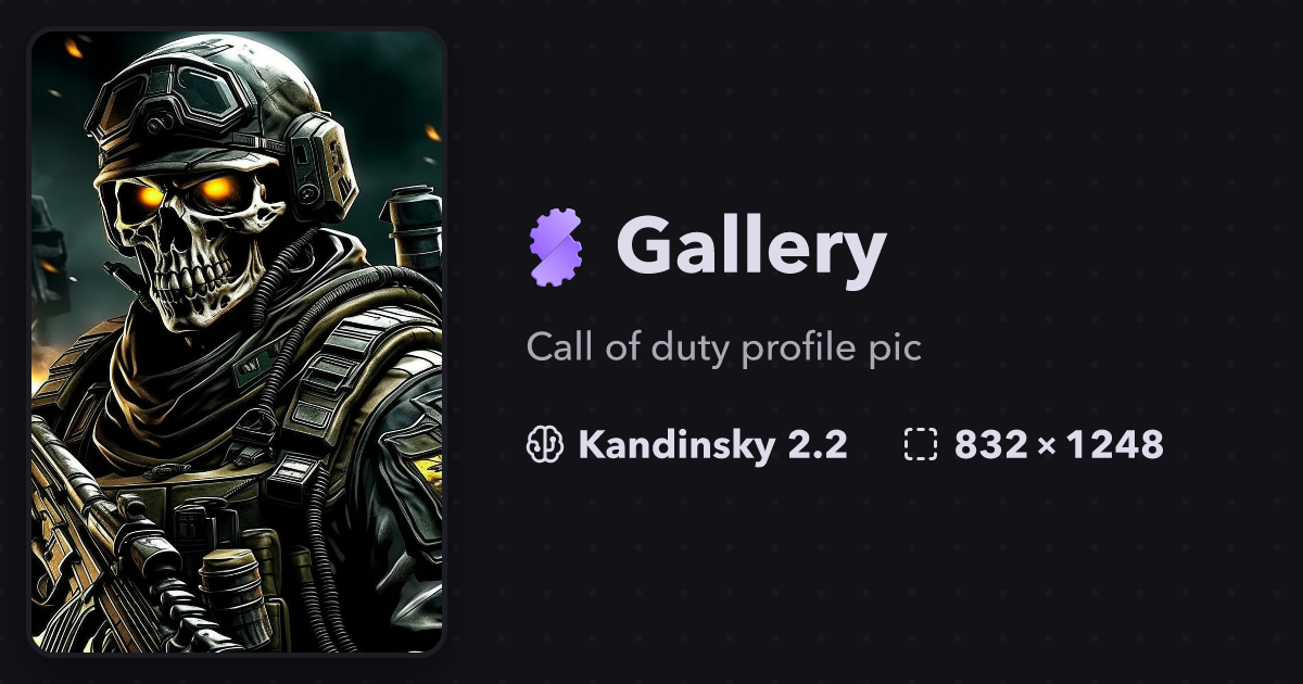 "Call of duty profile pic" | Gallery | Stablecog