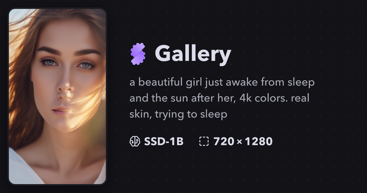 "a beautiful girl just awake from slee..." | Gallery | Stablecog