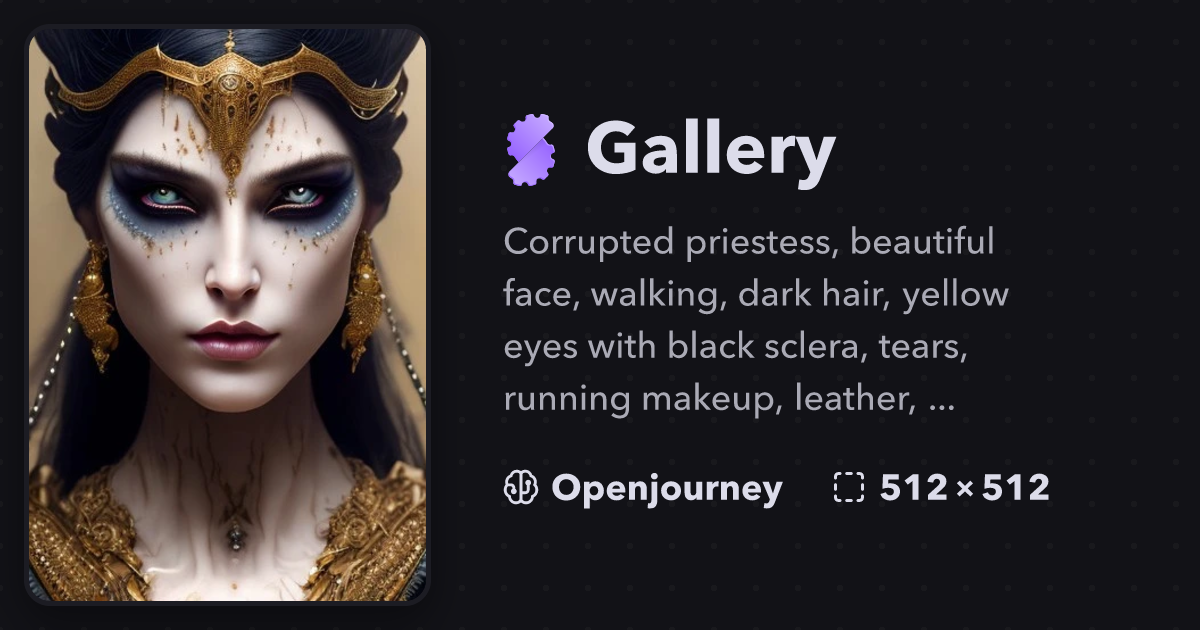 "Corrupted priestess, beautiful face, ..." | Gallery | Stablecog