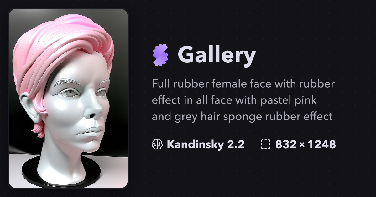 "Full rubber female face with rubber e..." | Gallery | Stablecog