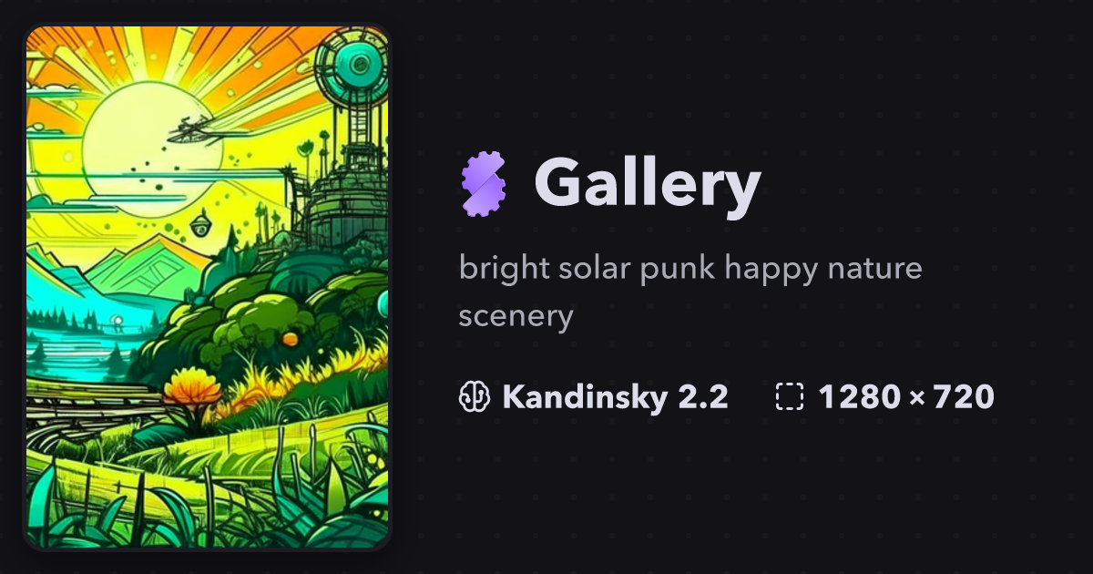 "bright solar punk happy nature scenery" | Gallery | Stablecog