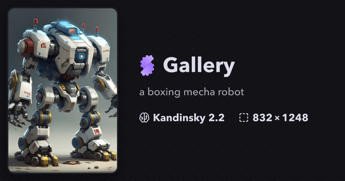 "a boxing mecha robot" | Gallery | Stablecog