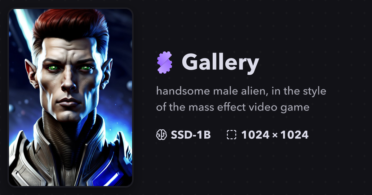 "handsome male alien, in the style of ..." | Gallery | Stablecog