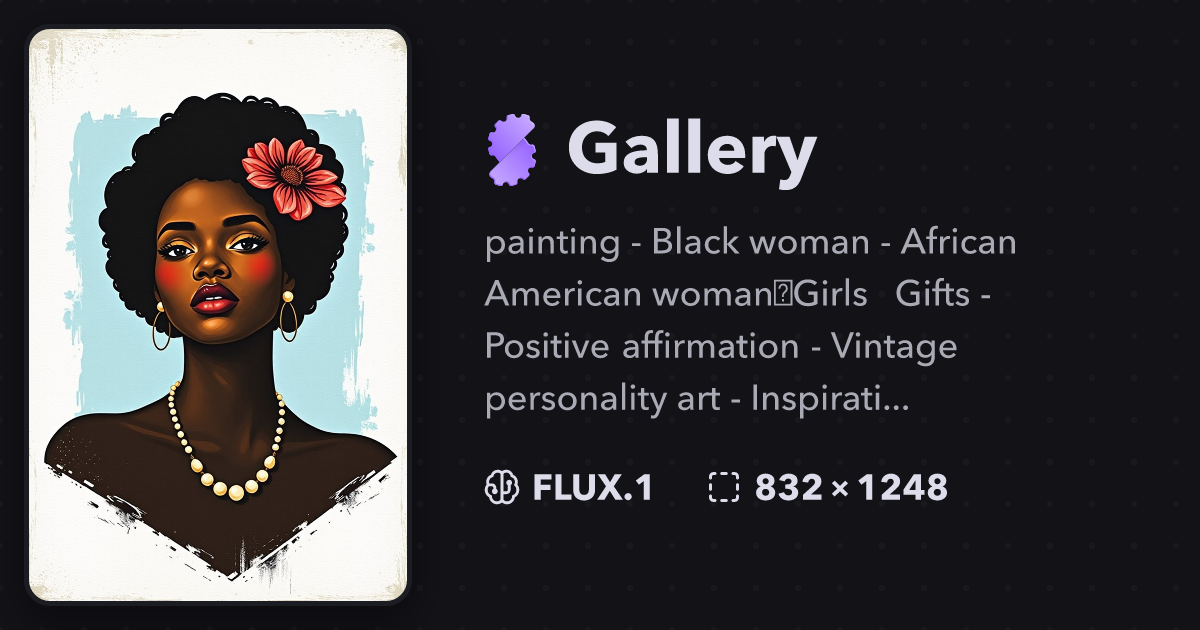 "painting - Black woman - African Amer..." | Gallery | Stablecog