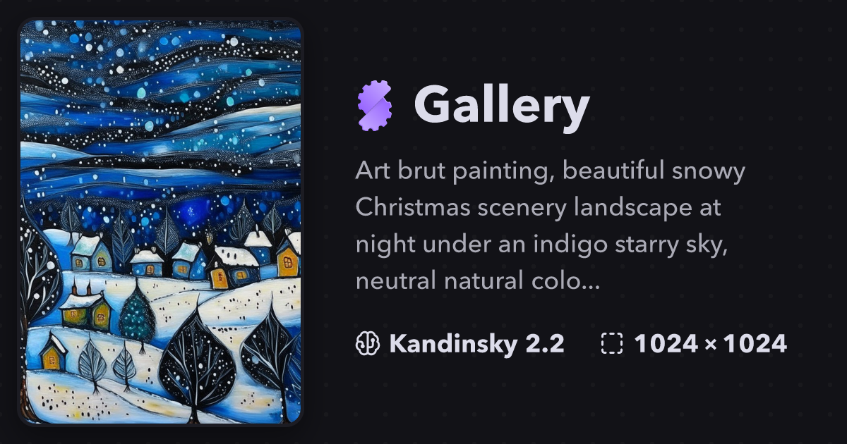 "Art brut painting, beautiful snowy Ch..." | Gallery | Stablecog