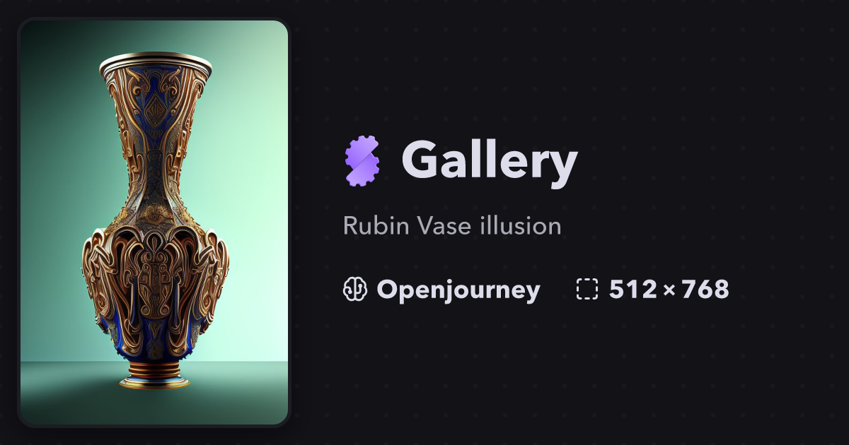 "Rubin Vase illusion" | Gallery | Stablecog
