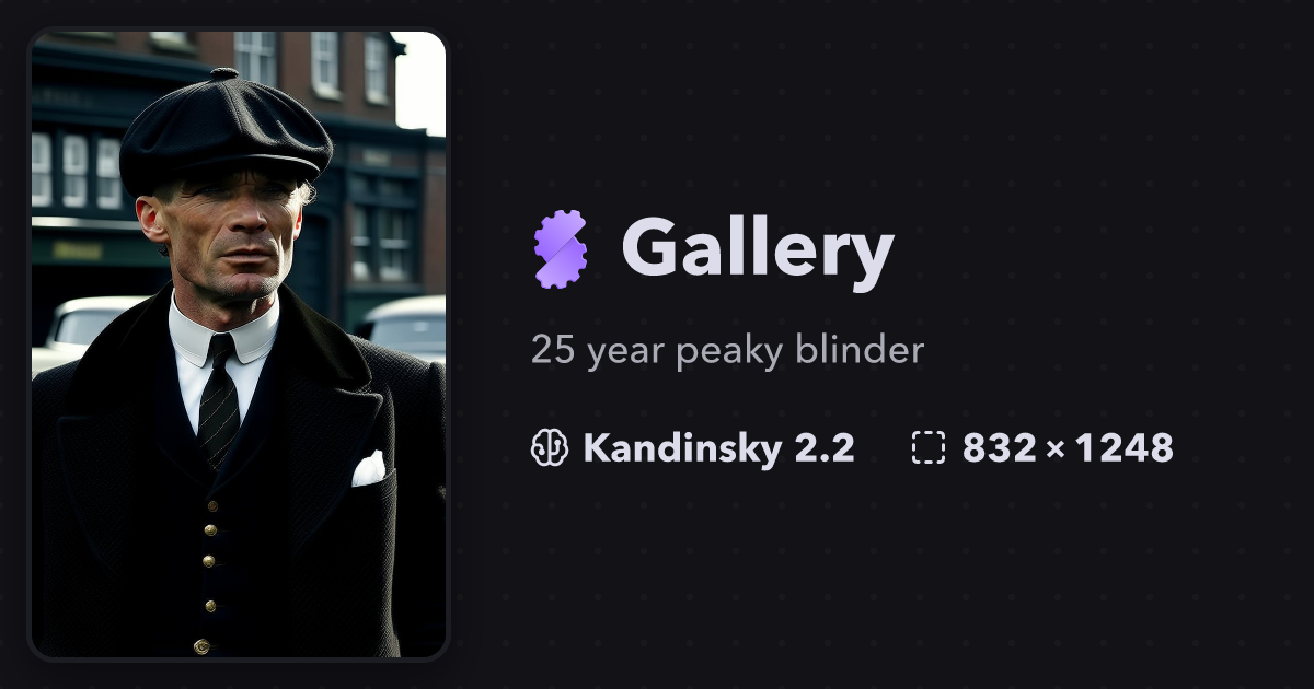 "25 year peaky blinder" | Gallery | Stablecog