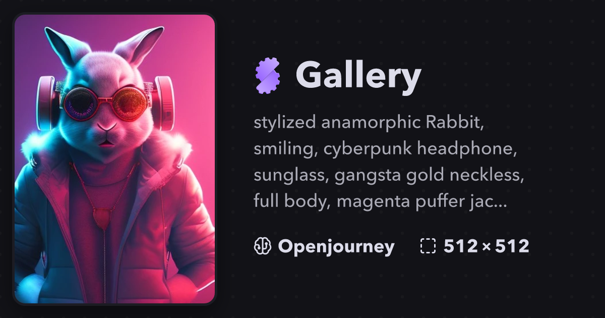 "stylized anamorphic Rabbit, smiling, ..." | Gallery | Stablecog