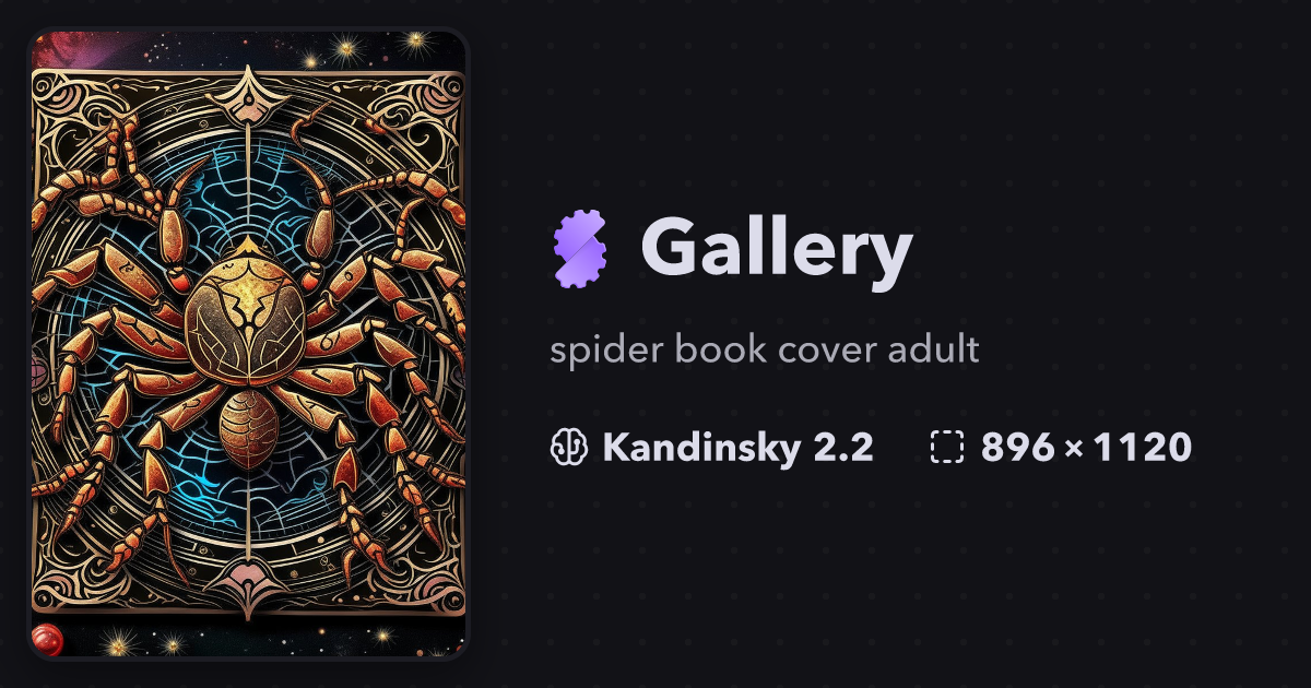 "spider book cover adult" | Gallery | Stablecog
