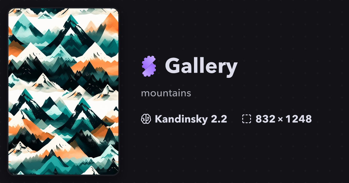 "mountains" | Gallery | Stablecog