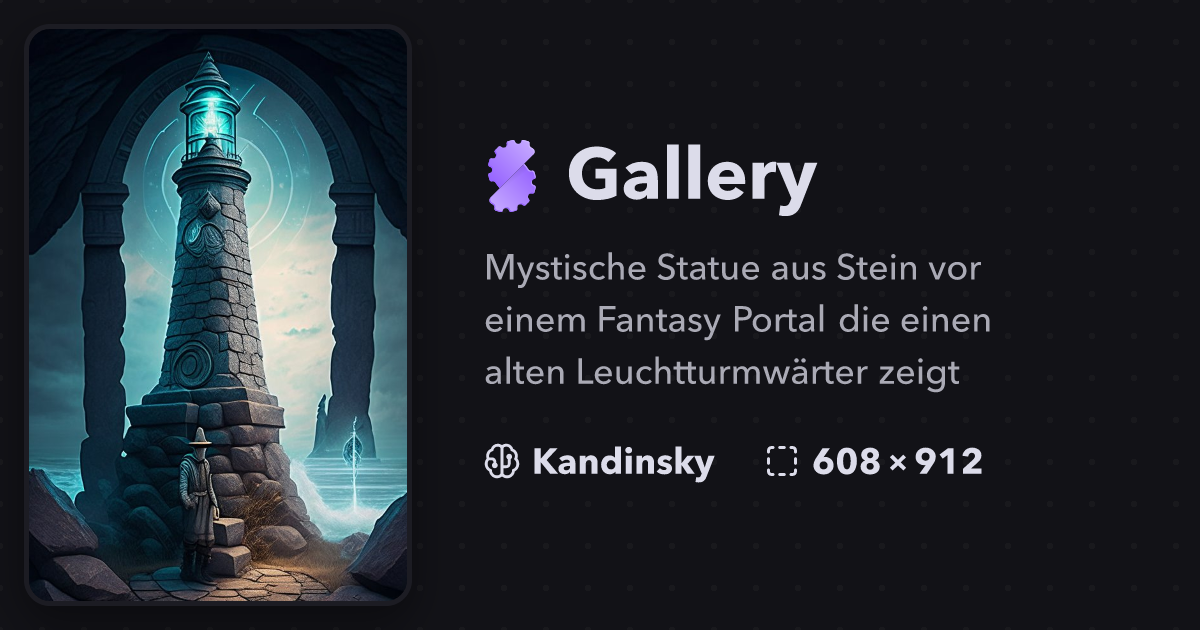 "Mystische Statue aus Stein vor einem ..." | Gallery | Stablecog