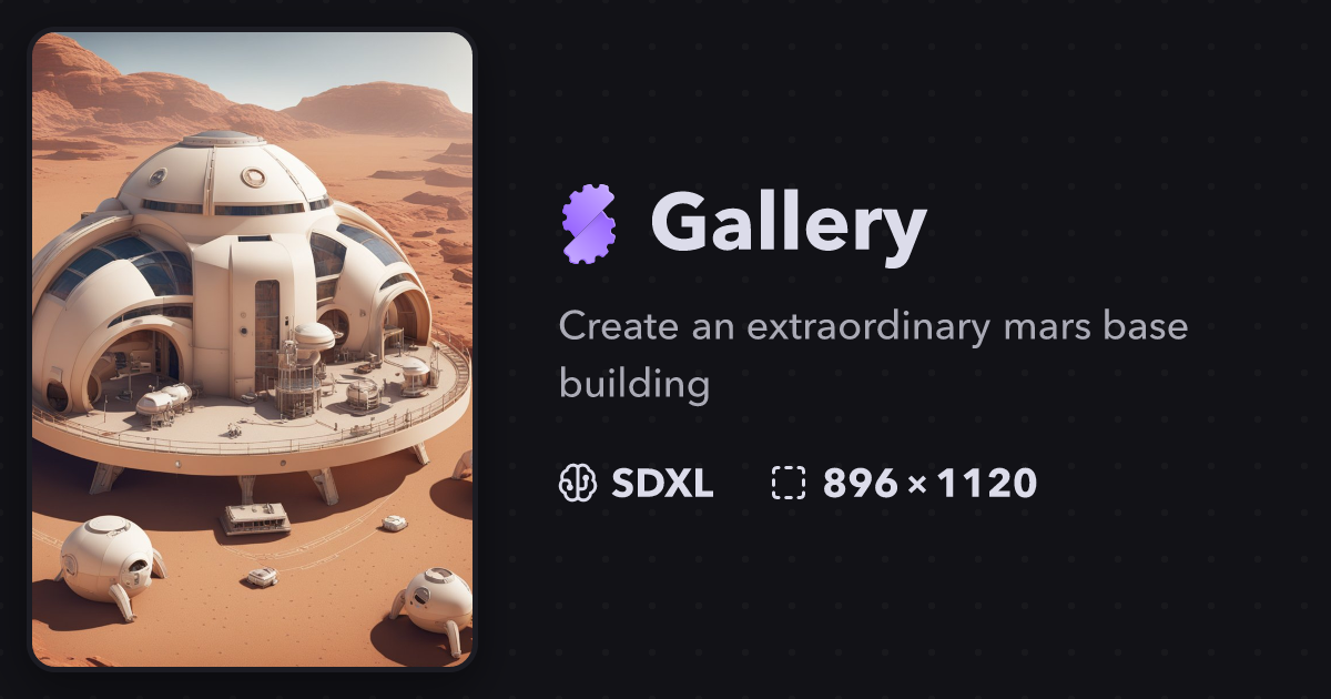 "Create an extraordinary mars base bui..." | Gallery | Stablecog