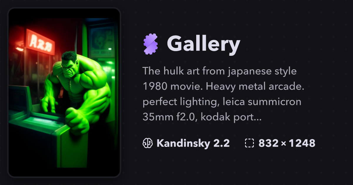 "The hulk art from japanese style 1980..." | Gallery | Stablecog
