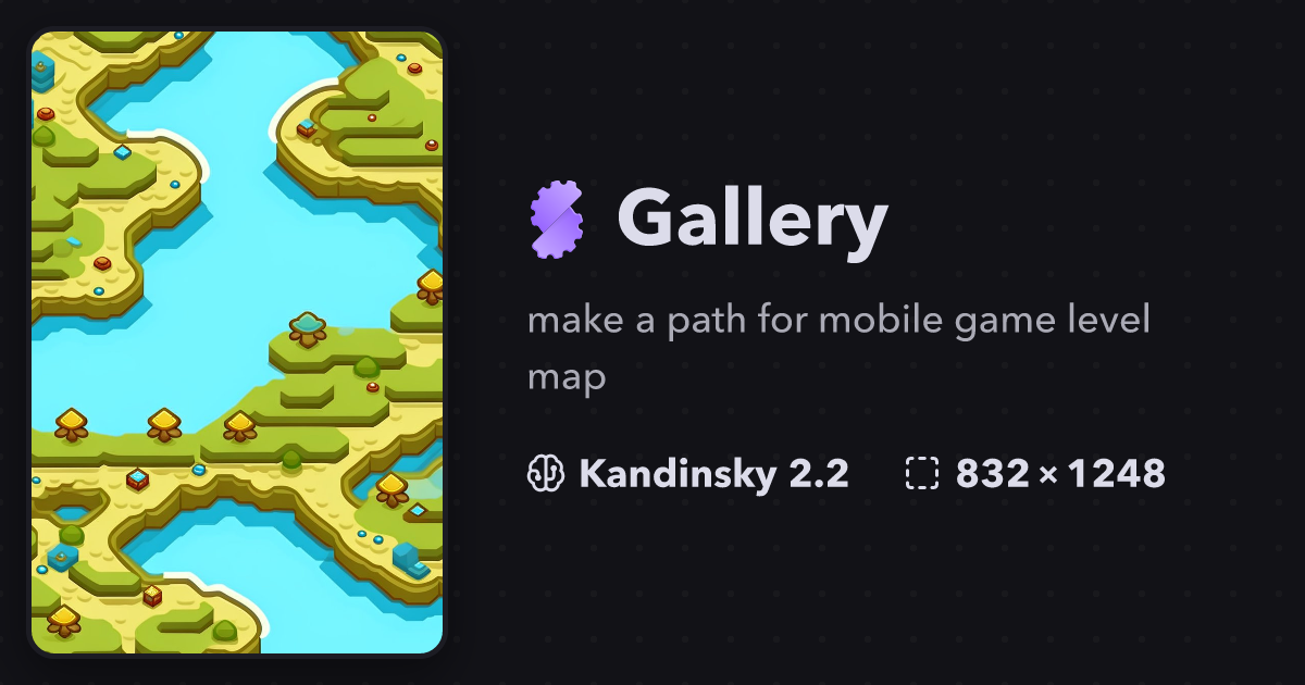 "make a path for mobile game level map" | Gallery | Stablecog