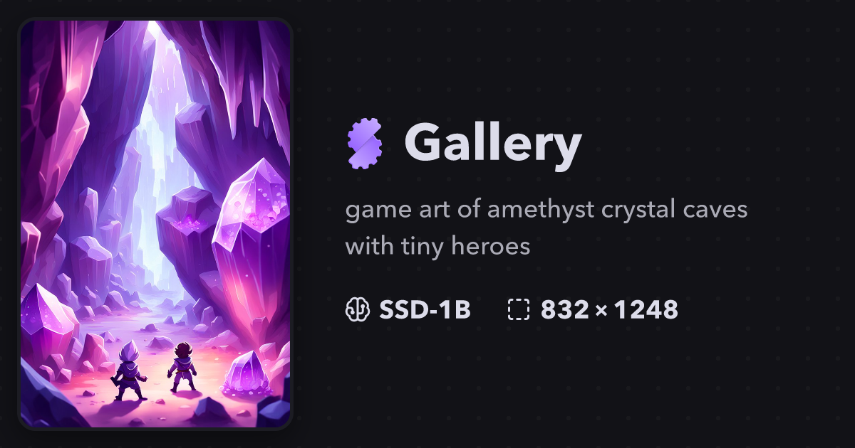 "game art of amethyst crystal caves wi..." | Gallery | Stablecog