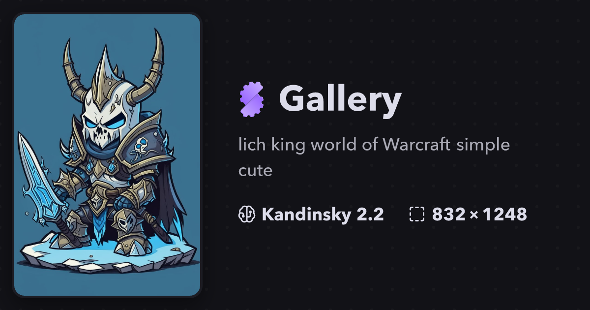 "lich king world of Warcraft simple cute" | Gallery | Stablecog