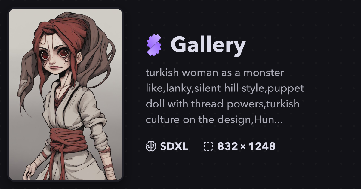 "turkish woman as a monster like,lanky..." | Gallery | Stablecog