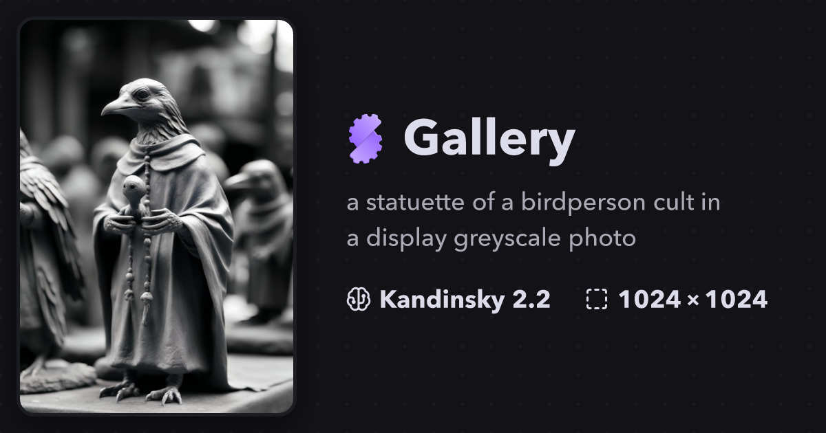 "a statuette of a birdperson cult in a..." | Gallery | Stablecog