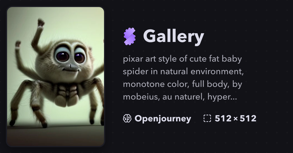 "pixar art style of cute fat baby spid..." | Gallery | Stablecog