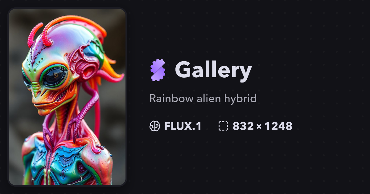 "Rainbow alien hybrid" | Gallery | Stablecog