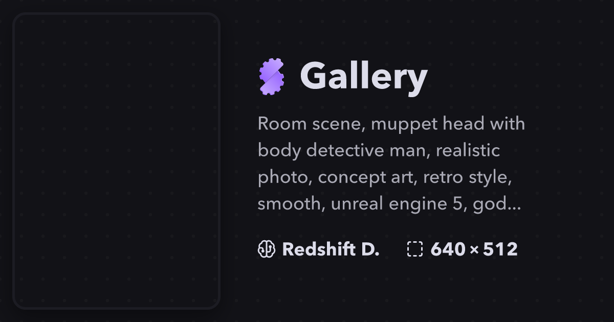 "Room scene, muppet head with body detect..." | Gallery | Stablecog