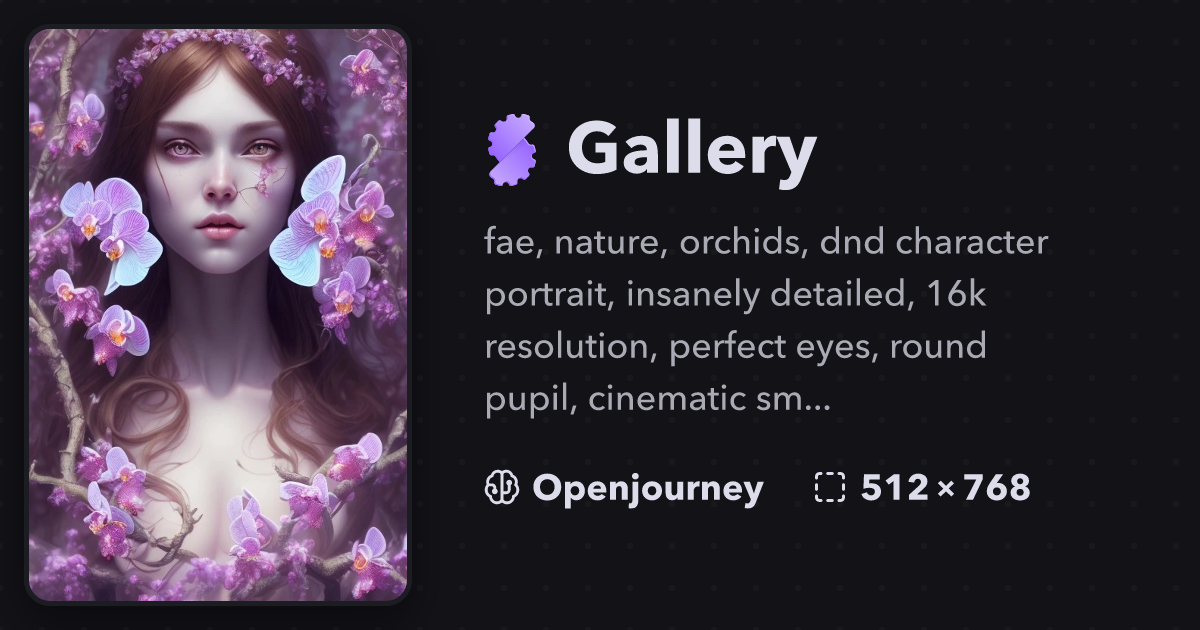 "fae, nature, orchids, dnd character p..." | Gallery | Stablecog