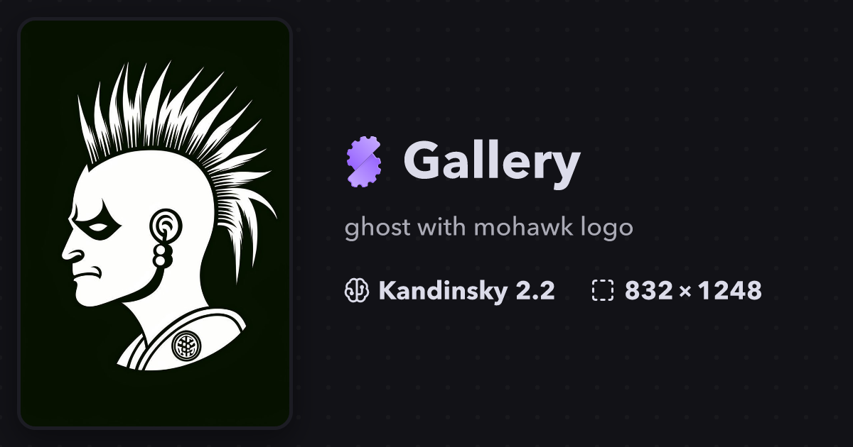 "ghost with mohawk logo" | Gallery | Stablecog
